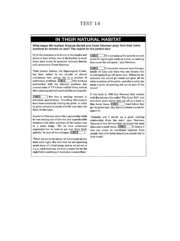 FCE Reading Part 2 (20-40) | PDF