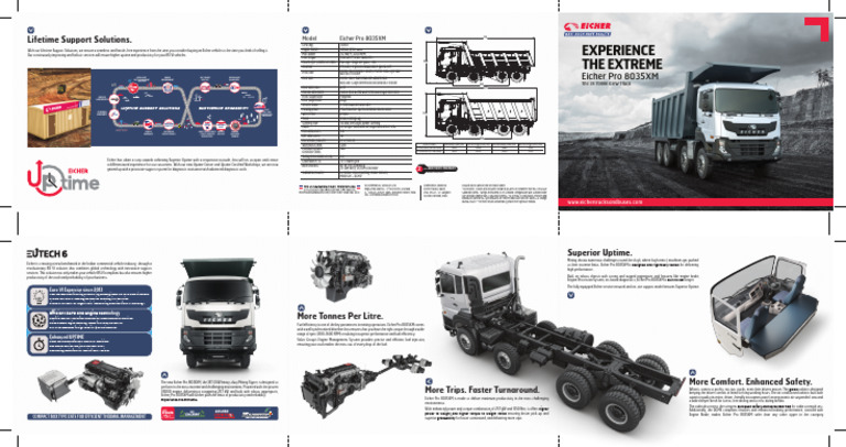 Print - Eicher HD 8035XM Leaflet | PDF | Truck | Axle