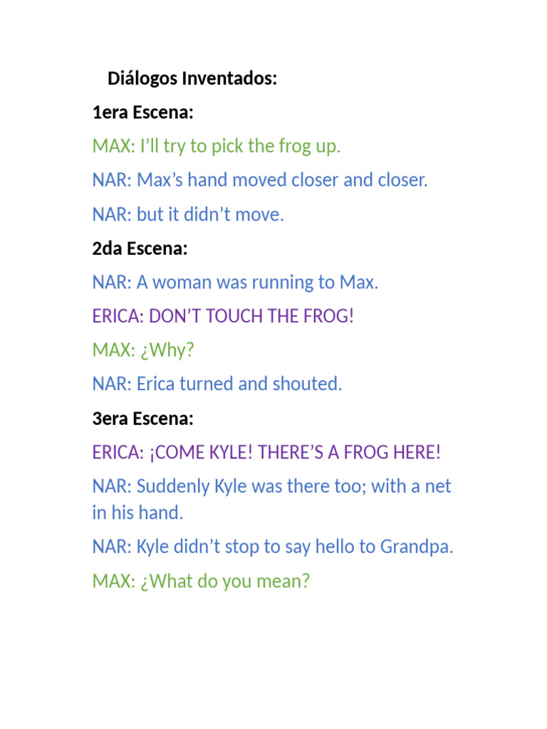 Diálogos Inventados 5ºC | PDF