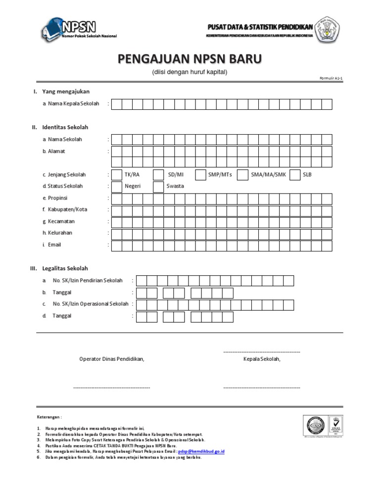 Formulir A1-1 | PDF | Karier & Perkembangan