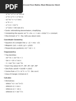 Edexcel Maths Paper1 2025 Topic Checklist | PDF