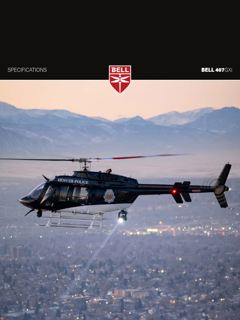 Bell 407gxi Product Specifications | PDF | Aviation | Aircraft