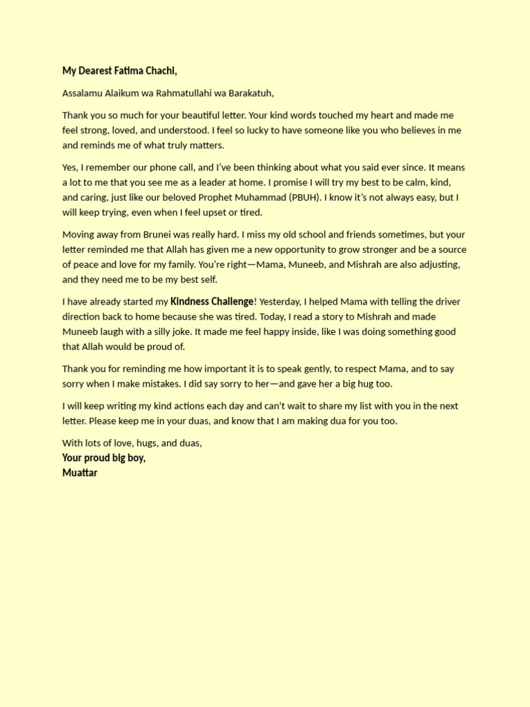 My Dearest Fatima Chachi | PDF