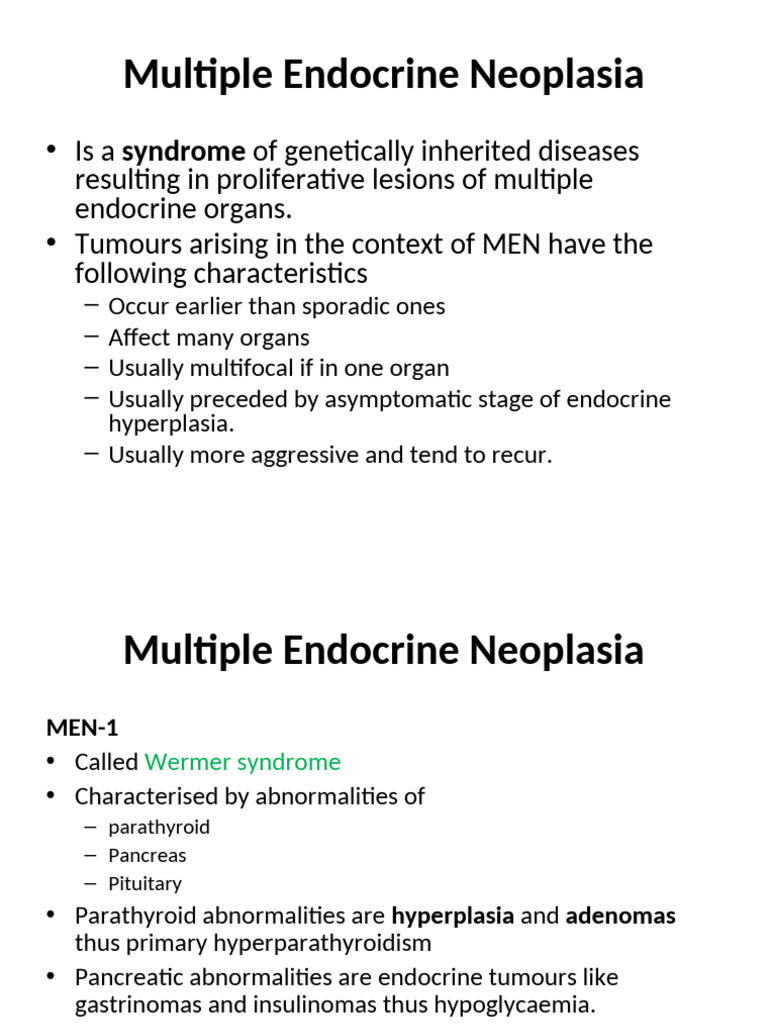 Men Syndromes | PDF