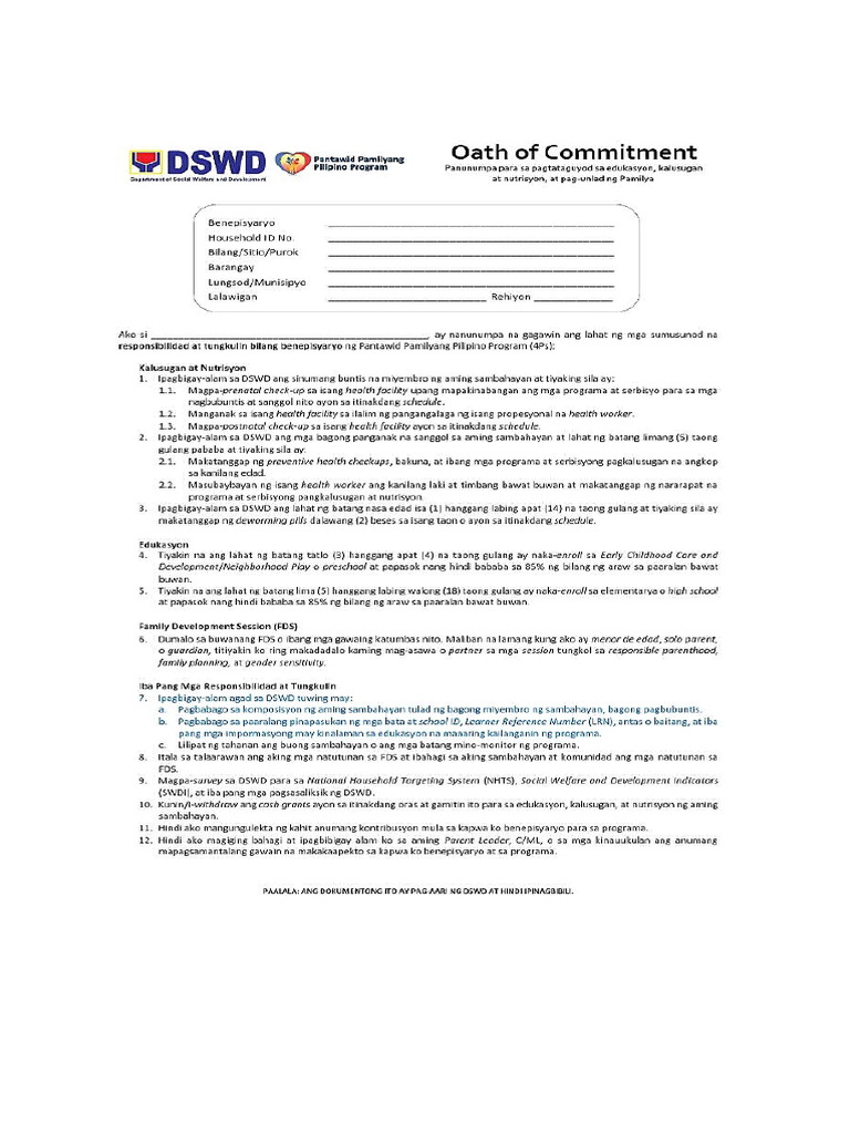 DSWD | PDF