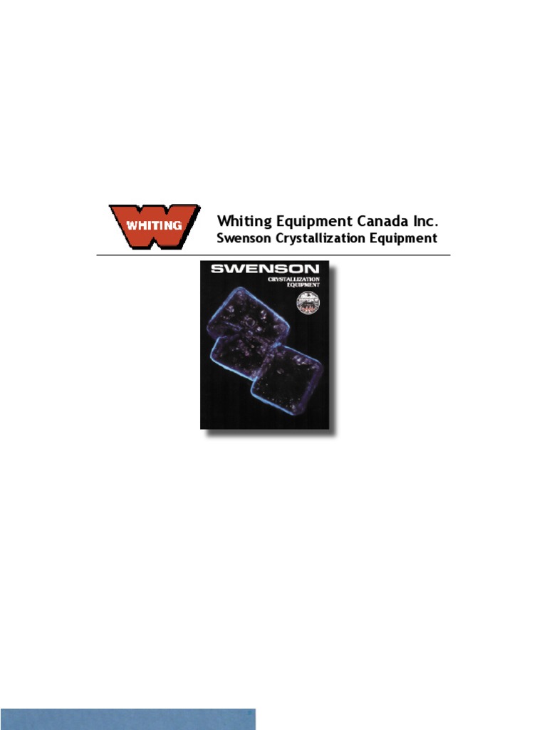 Swenson Crystallization | PDF | Crystallization | Solubility
