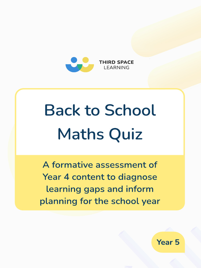 Year 5 Maths Quiz and Answers | PDF | Numbers | Arithmetic