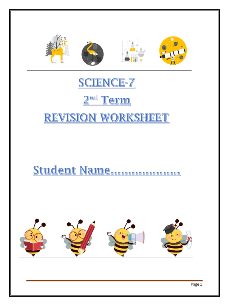 Key Science Grade 7 2nd Term Revision WS - 250516 - 194959 | PDF ...