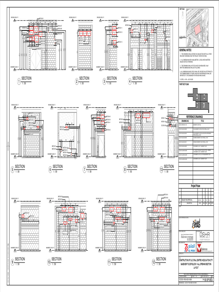 Ccec01-Rca-Sd-00-01008-03 - Basement Floor Block Wall Opening Section ...