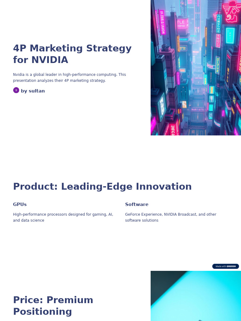 NVIDIA's 4P Marketing Strategy Analysis | PDF