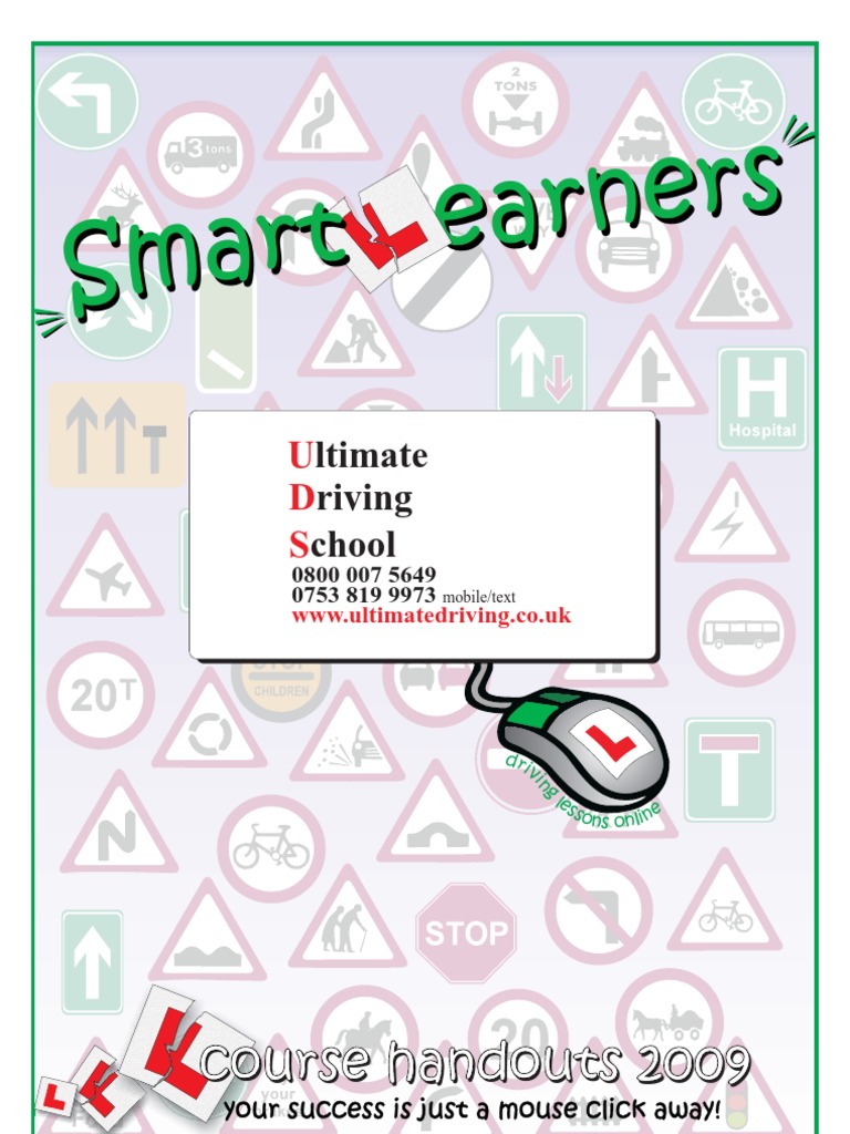 Ultimate Driving School Leeds Lessons Handout | PDF | Traffic | Clutch