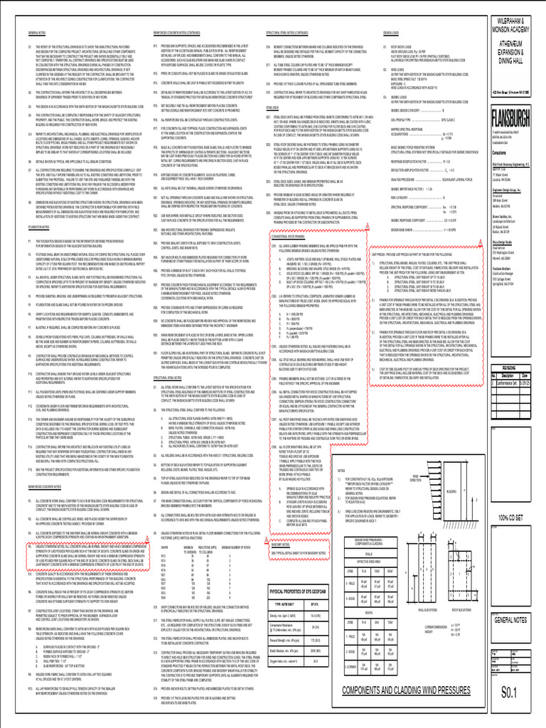 01 - Struc Dwgs 061225 | PDF | Structural Steel | Concrete