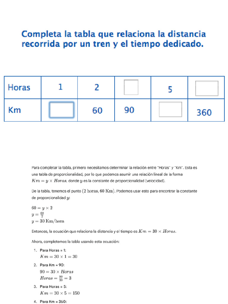 Completa Tabla Proporcionalidad Pdf