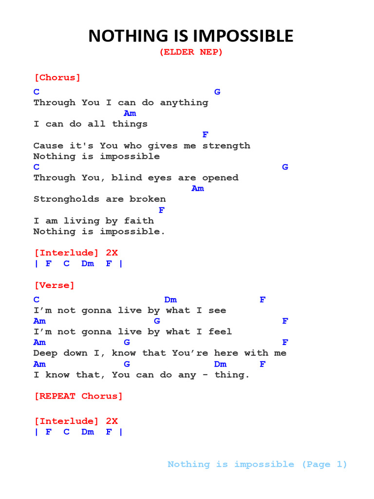 Nothing Is Impossible | PDF