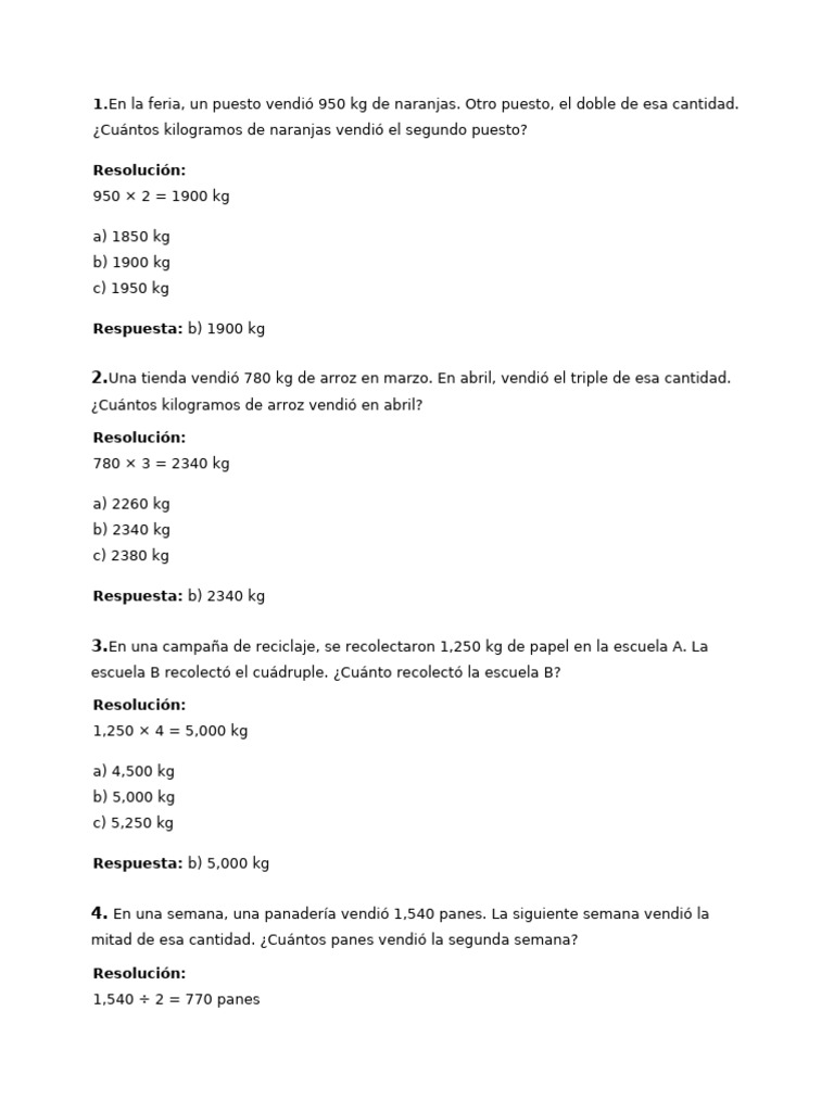 Balotario de Preguntas para Quinto Grado | PDF | Geometría Elemental ...