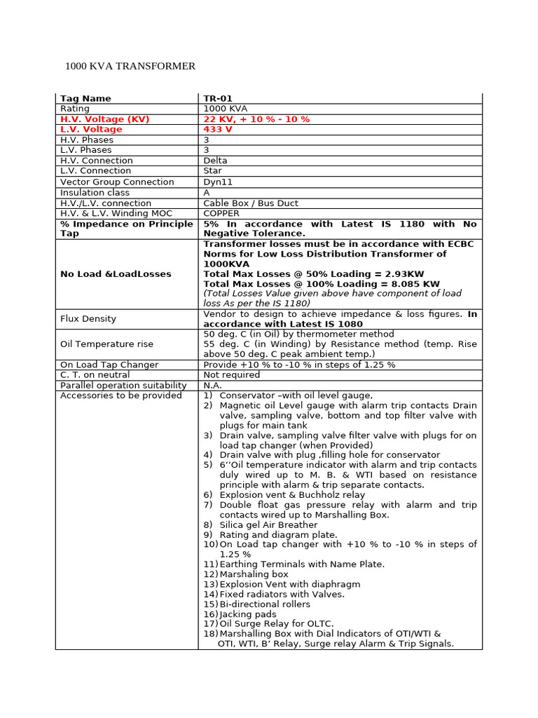 Transformer, Rmu & HT Panel | PDF | Transformer | Relay