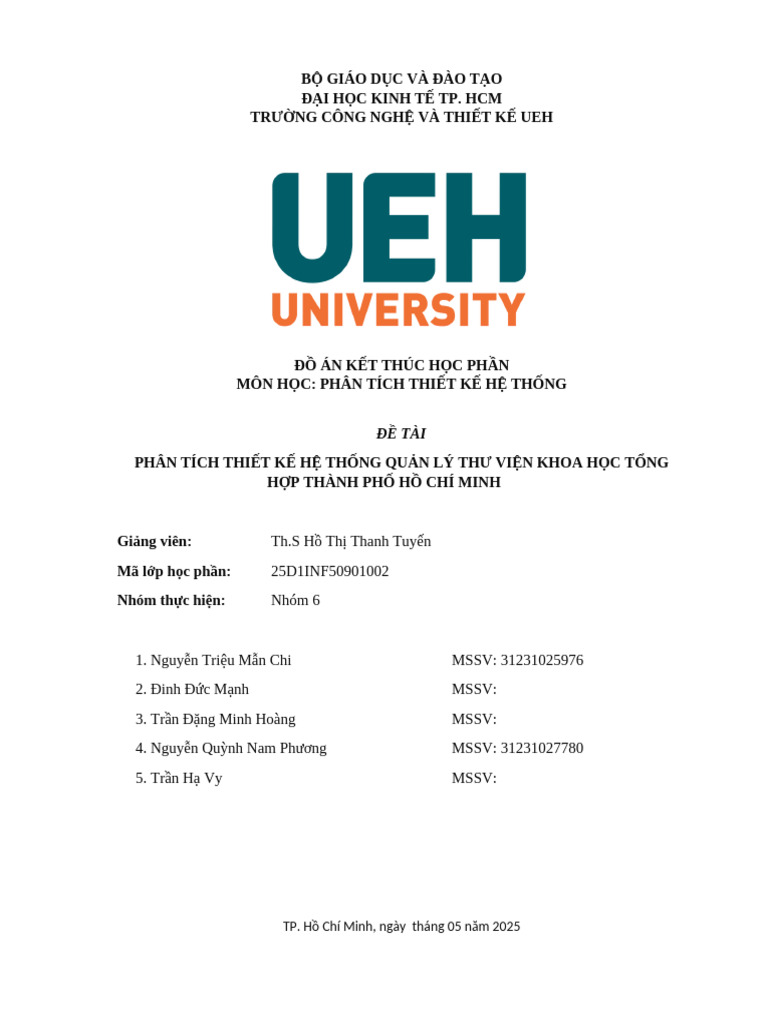 PTTKHT Nhóm 6 | PDF