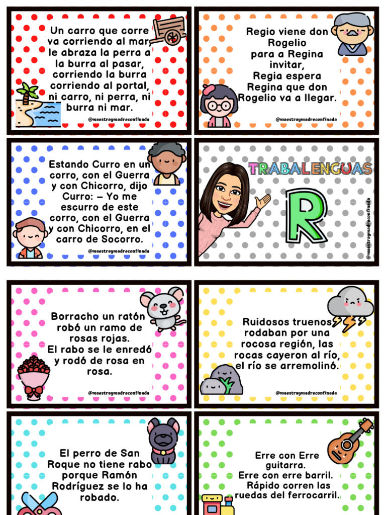 Trabalenguas R Fuerte | PDF