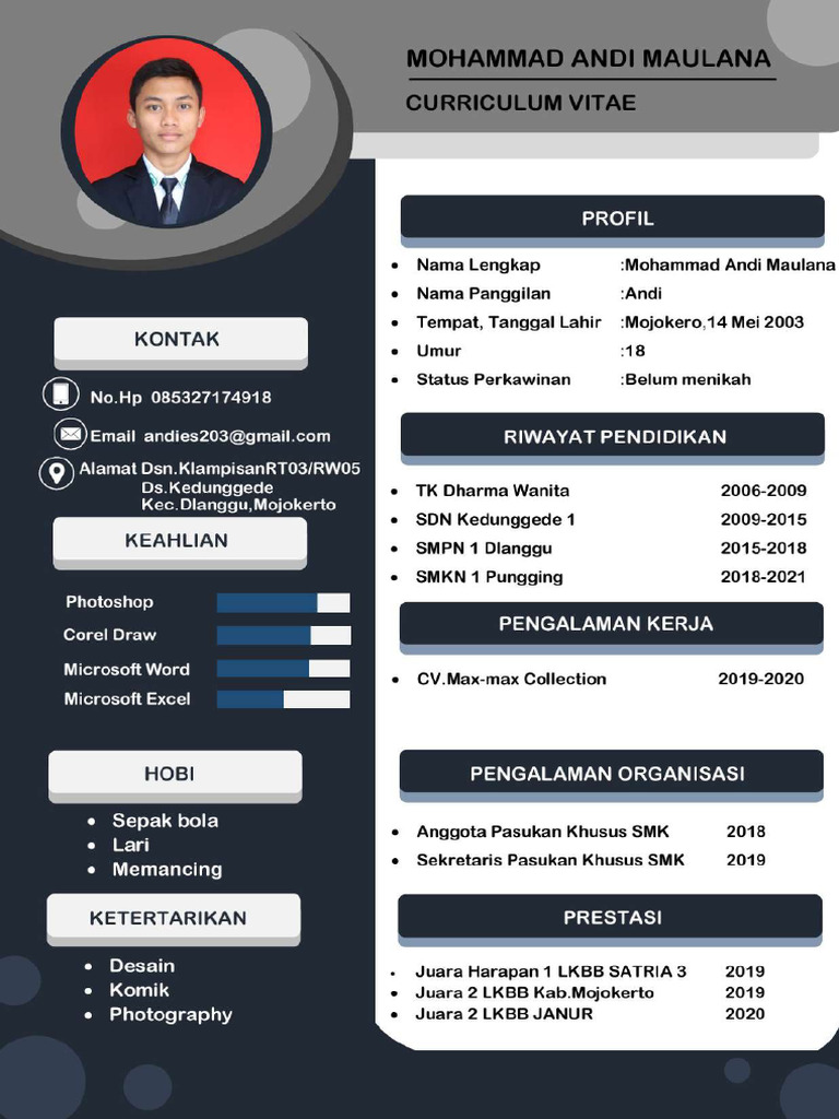 Mohammad Andi Maulana (CV) - 1 | PDF