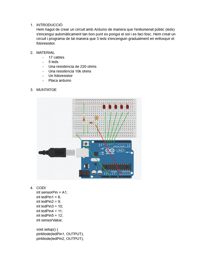 1.1 Led Amb Fotoresistor | PDF