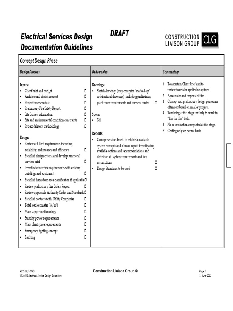 Electrical Services Design | PDF | Specification (Technical Standard ...