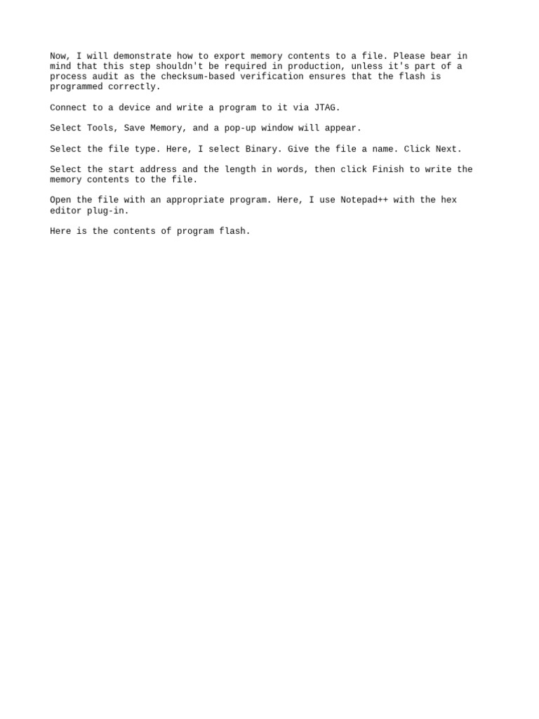 Using JTAG With The UCD3138 Exporting The Contents of A CCS File Via JTAG - Transcript | PDF