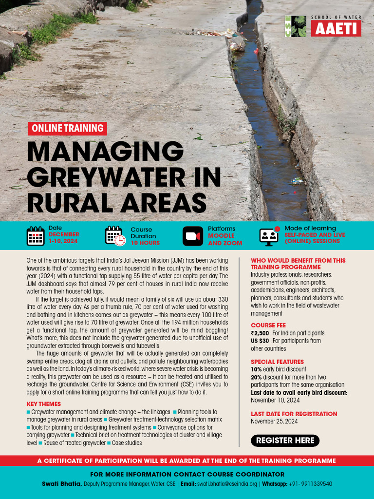 CSE Grey Water Management | PDF | Water Supply | Environmental Science