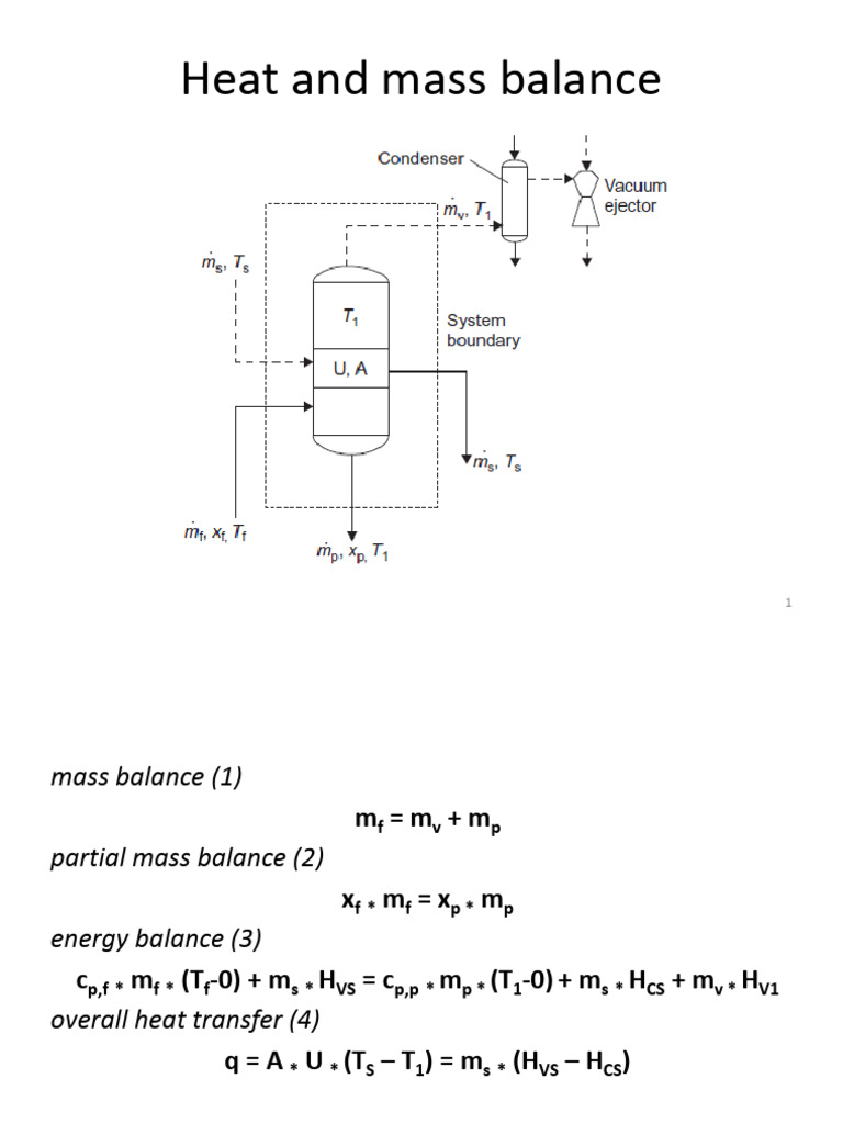 Heat and Mass Balance in Evaporators | PDF | Heat Transfer | Boiling