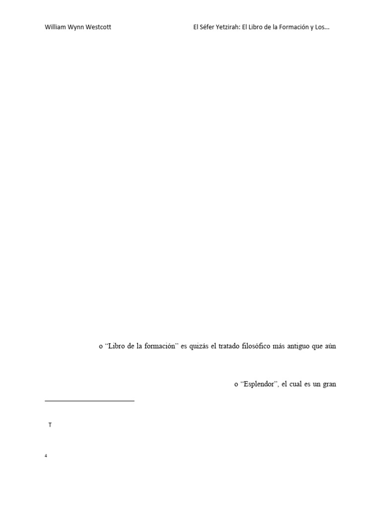 El Sefer Yetzirah El Libro de La Formaci | PDF | Kábala