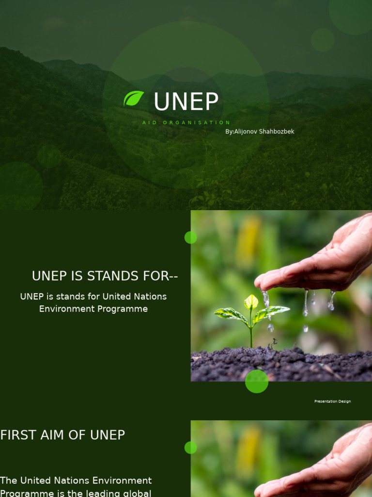 UNEP: Mission and Leadership Overview | PDF