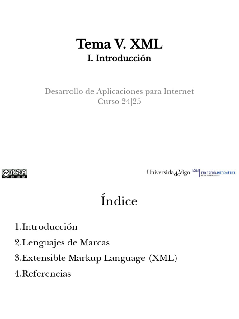 Tema 5.1. XML - Introducción | PDF | Xml | Lenguaje de marcado