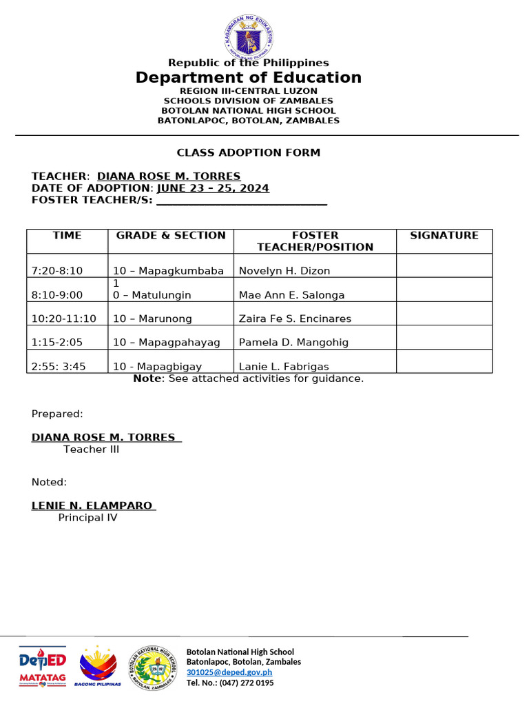 Class Adoption | PDF