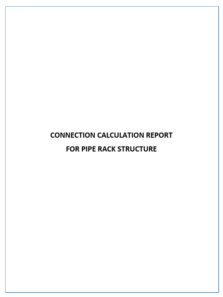 Pipe Rack Final Report | PDF | Mechanical Engineering