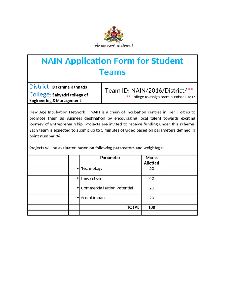 NAIN Sample Project Proposal Filled One | PDF | Unmanned Aerial Vehicle ...