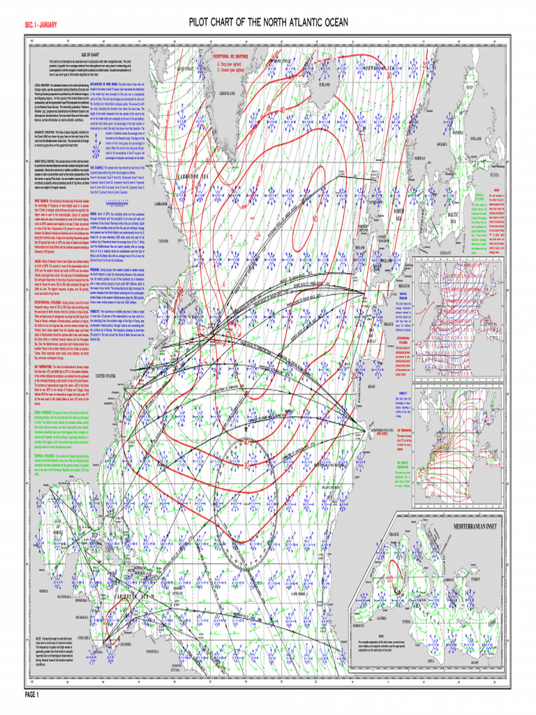 Pilot Chart Familiarization | PDF
