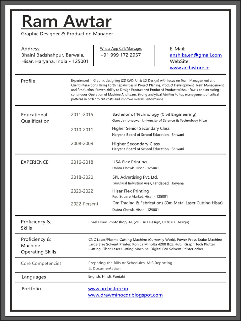 CV and Cover Latter | PDF