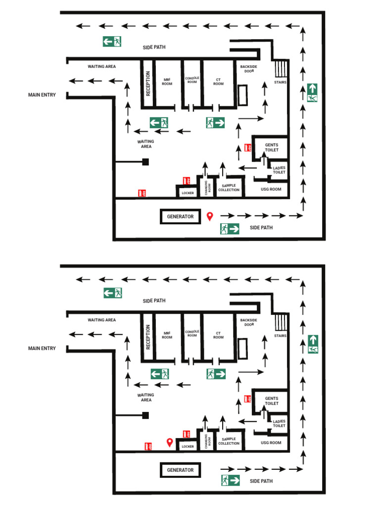 Ground Floor Satara Road Evacuation Plan | PDF