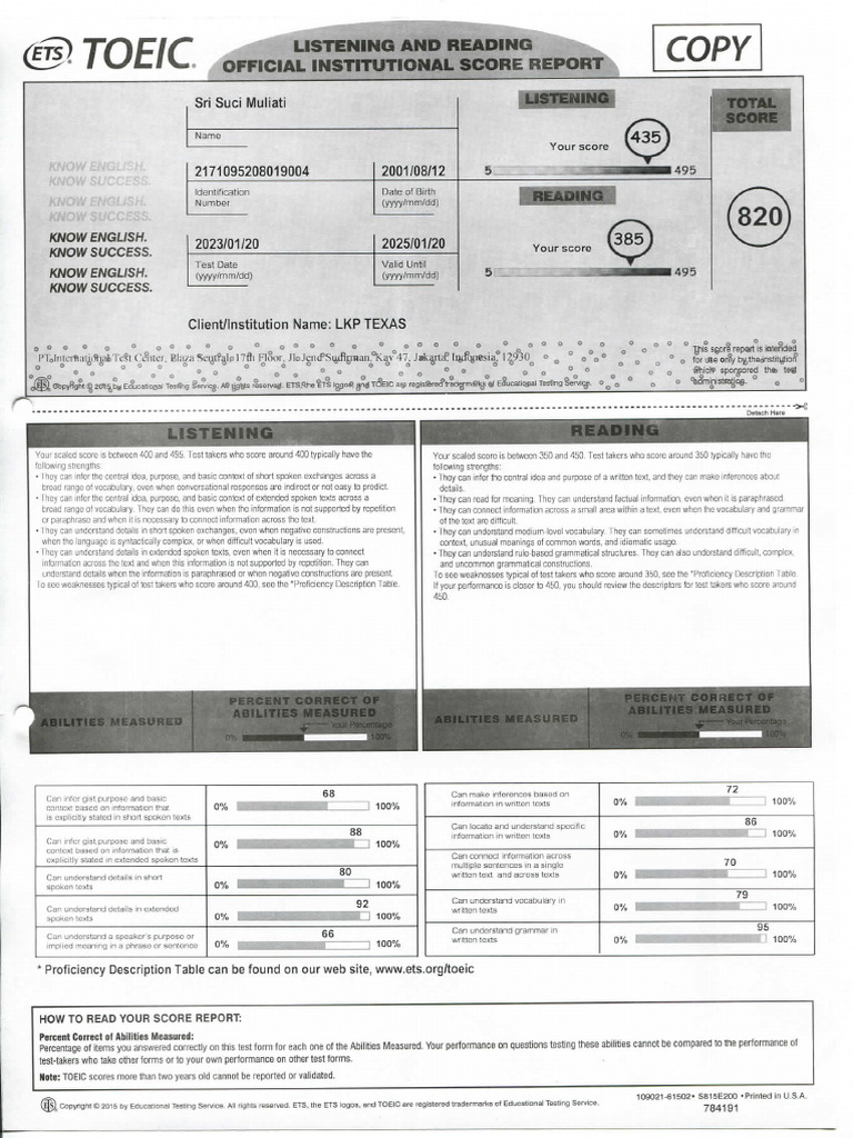TOEIC | PDF