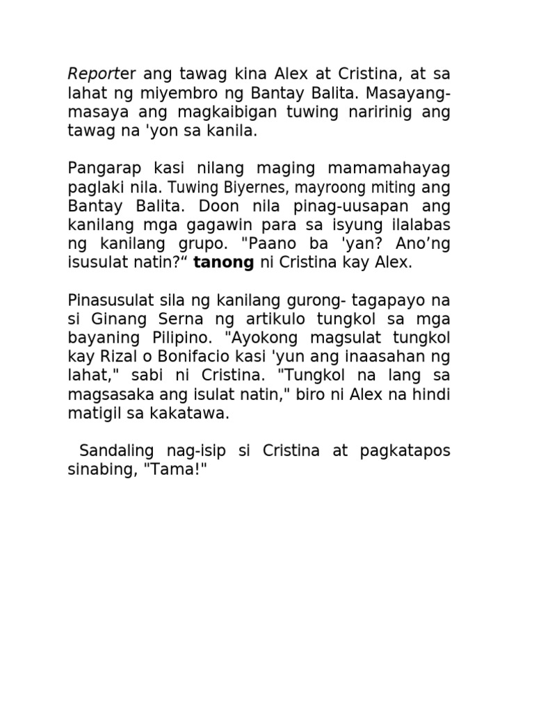 Story 2 Filipino | PDF