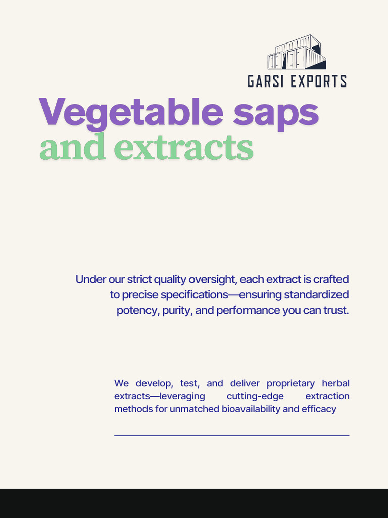 Garsi Exports | PDF | Wound Healing | Dietary Supplements