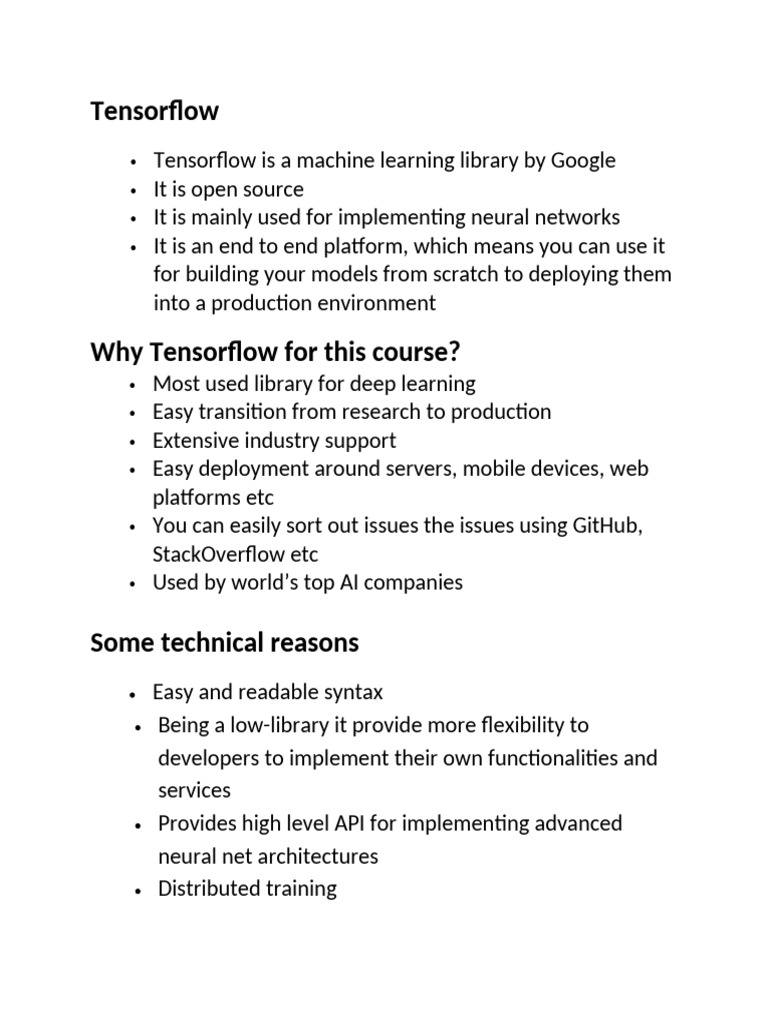 Introduction To Tensorflow and Keras | PDF | Computer Science | Software
