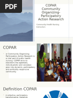 COPAR | PDF | Community | Participatory Action Research