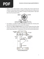 Milling Machine Study Guide | PDF