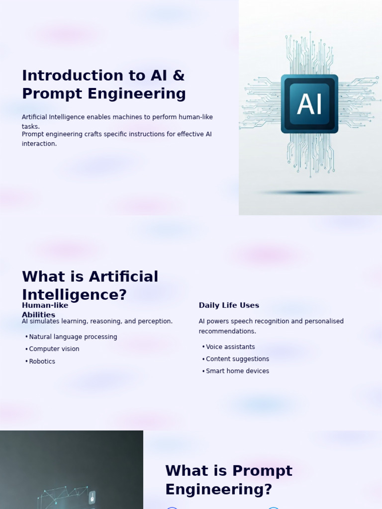 Introduction To AI and Prompt Engineering (Edit) | PDF | Artificial Intelligence | Intelligence ...