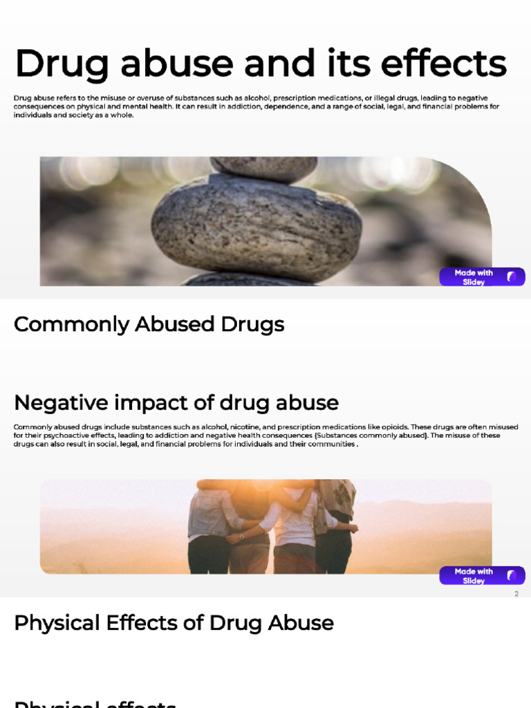 Drug Abuse and Its Effects | PDF