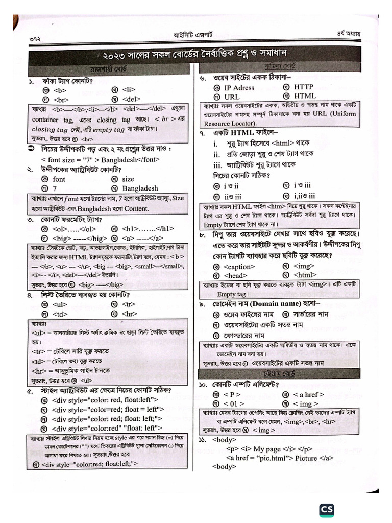 Ict Chapter - 4 (MCQ) | PDF