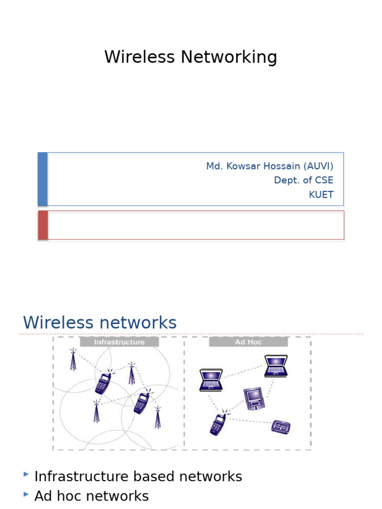 Wireless 1 | PDF | Wireless Ad Hoc Network | Wireless Sensor Network