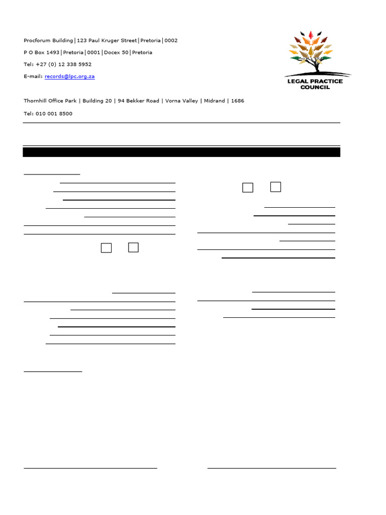 Conversion Form for Legal Practitioners | PDF
