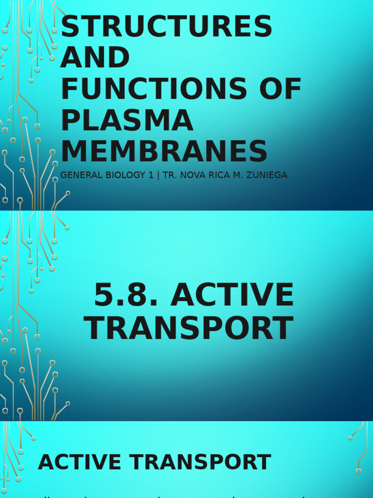 5.8. Active Transport | PDF | Cell Membrane | Vesicle (Biology And ...