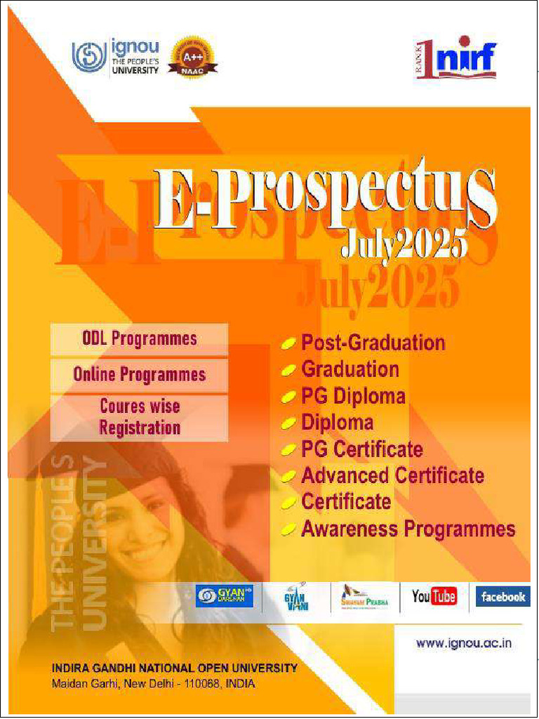 Common Prospectus English (July2025) | PDF | Academic Degree ...